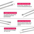 V BESTLIFE Acne Remover Tools, Stainless Steel Blackhead Pimple ...