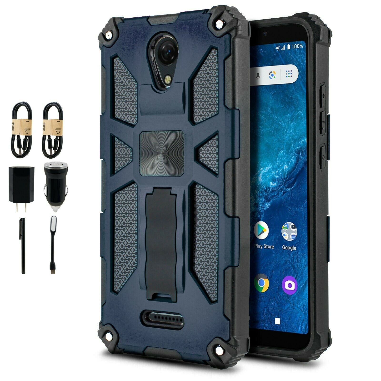 Value Pack + for BLU Wiko Ride 2 Wiko Life 2 with Tempered Glass Hybrid ...