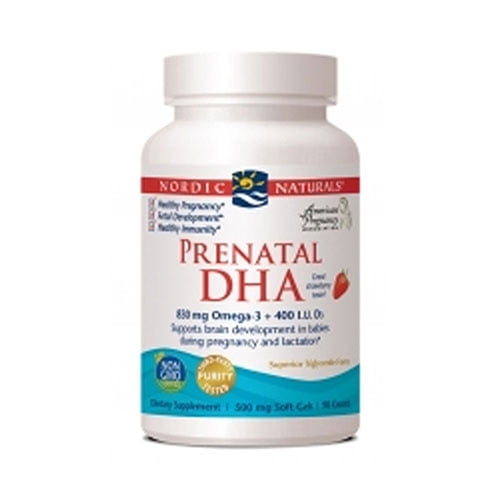 Suplemento prenatal DHA 90 g de fresa de Nordic Naturals | Bodega Aurrera en línea