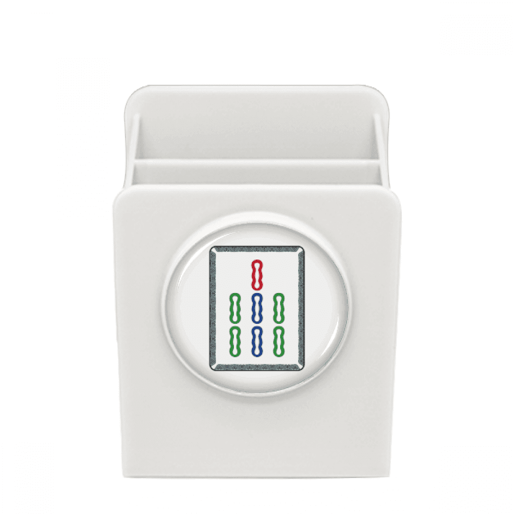 Mahjong Bar 7 Tiles Pattern Desk Pencil Holder Cup Pen Organizer ...