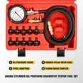 Engine Oil Pressure Testing Diagnostic Tool Kit Dual Scale Gauge with ...