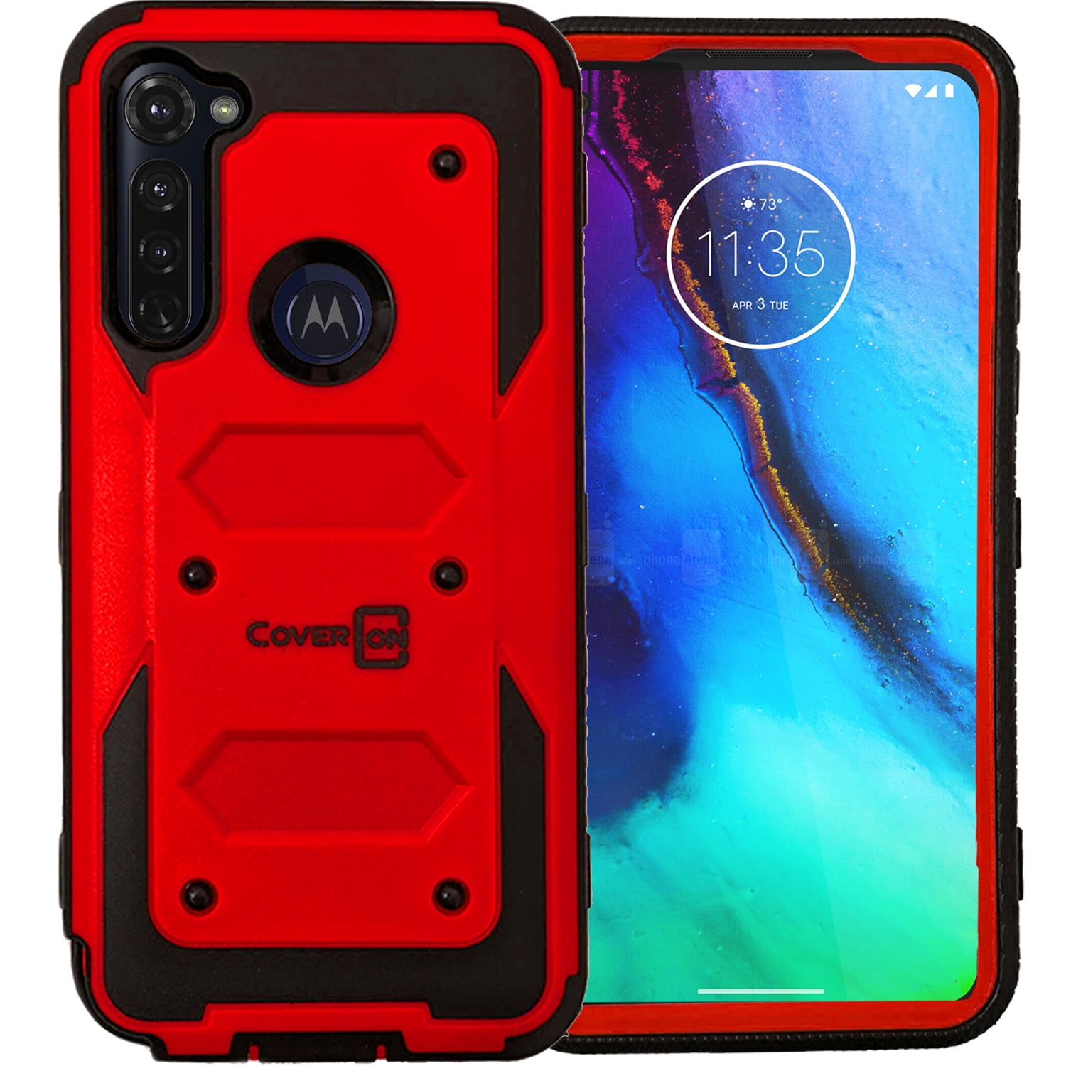 CoverON Motorola Moto G Stylus Case, Tank Series Hard Protective Armor ...