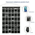 KEEPJOY 36 Pockets Classroom Pocket Chart for Cellphones, Black ...