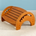 KidKraft Adjustable Wood Stool for Nursing w/ Anti Slip Pads - Honey ...