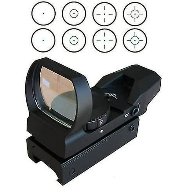 20mm Airsoft Tactical Rail Multi Reticle 4 Red And Green Dot Sight ...