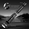 LCD Digital Display Rechargeable Flashlight, 5 Modes with USB Charge ...