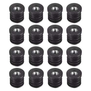 12Pack Inserts for Round Tubes with M8 Thread, for 19mm/0.75" OD Round ...