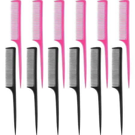 Xizioo 12 Pack Comb Styling Comb Plastic Comb for All Hair Types, Fine ...