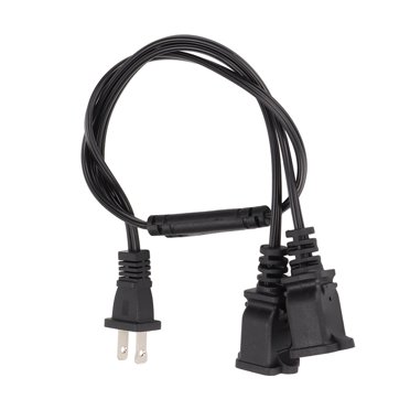 3 Prong Y Splitter Cable, Male To Female, Plug and Play, 100-240V ...