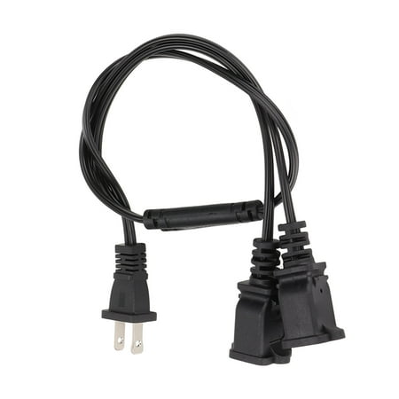 Loewten 2 Outlet Power Cord Splitter,Power Cord Splitter Cable,Power ...
