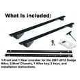 BRIGHTLINES 2007-2012 Dodge Nitro Roof Rack Crossbars for Cargo ...