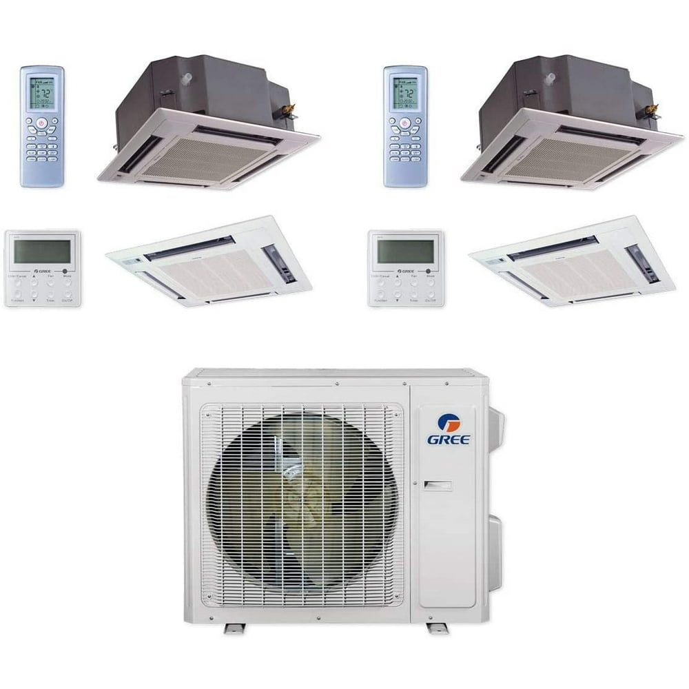 Gree Multi24ccas204 24 000 Btu Multi21 Dual Zone Ceiling Cassette Mini