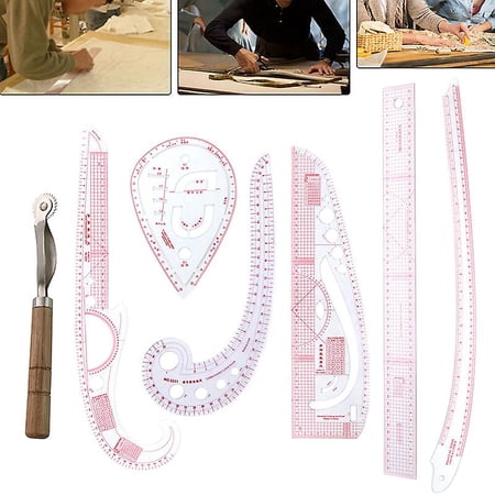7 Multifunction Curve Ruler Drawing Sewing Clothes Design Tailor Set ...