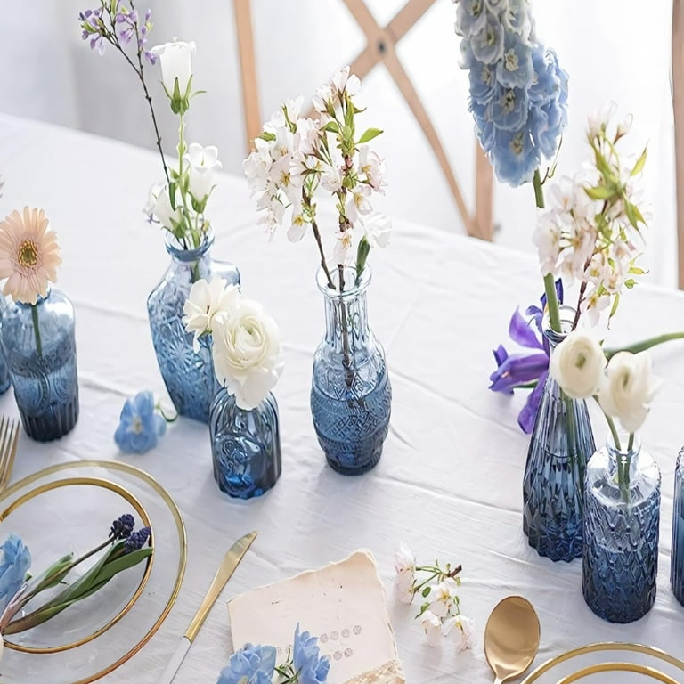 Blue Vases For Centerpieces Vase Centerpiece Decor, Blue White Vase