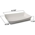 MT Products Disposable Paper Nacho Trays, Shallow White Food Trays ...