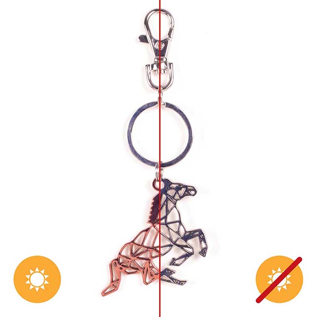 Color-Changing Key Chain Metal Horse - Red | Walmart Canada