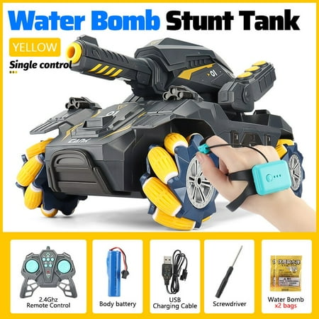 2.4g Rc 4wd Hand Gesture Water Bomb Tank Rc Toy Shooting Competitive ...