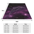 Dolphin Blanket, Purple Galaxy Outer Space Flannel Throw, Starry Soft ...