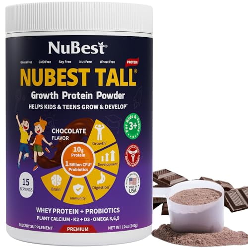 NuBest Tall Protein Powder for Kids & Teens - Whey Protein Powder ...