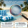 4 in 1 Ultra Lounge System Float, Inflatable Water Hammock for Pool and ...