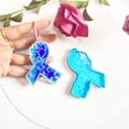 Awareness Ribbon Keychain Epoxy Resin Silicone Molds Pendant Charm ...