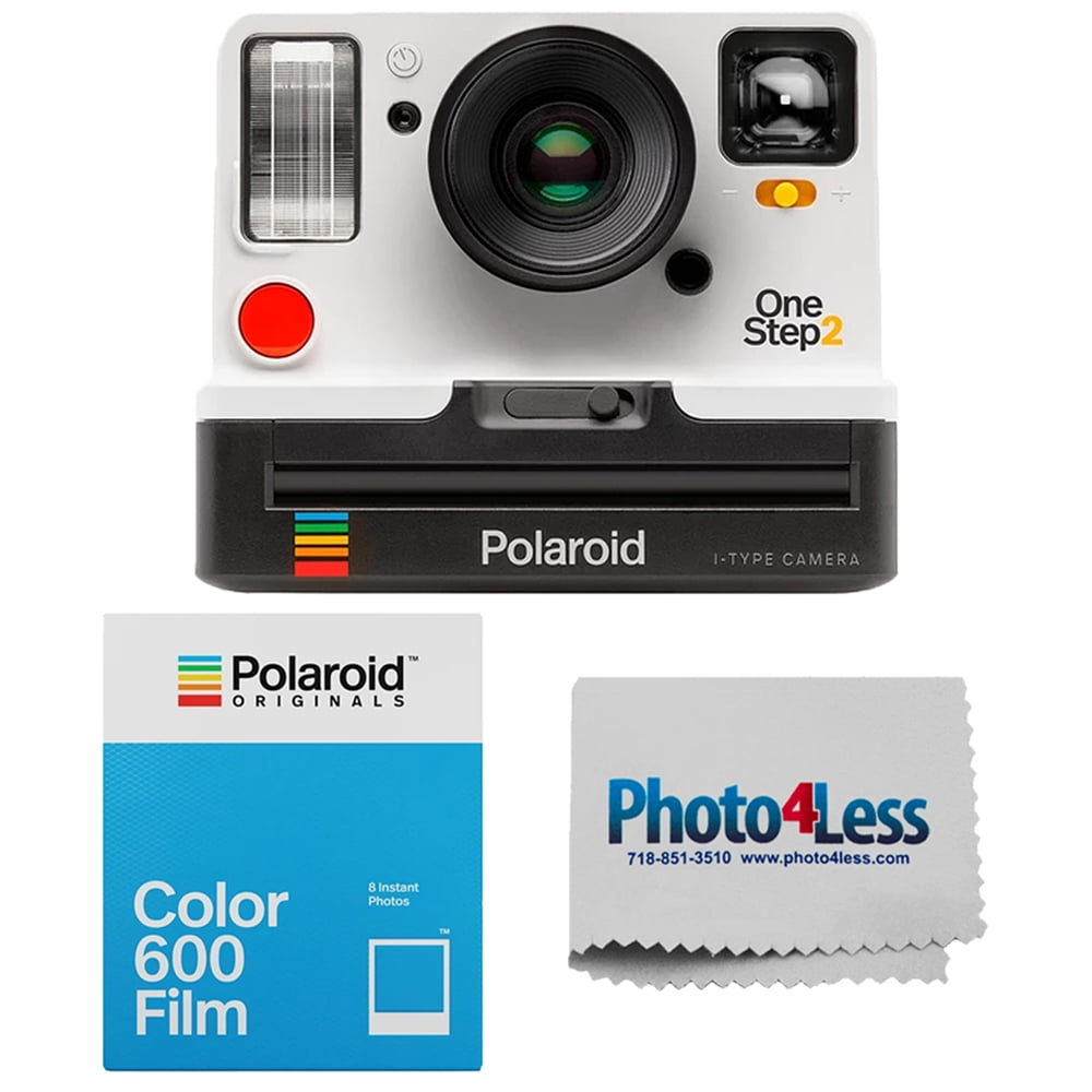 Polaroid OneStep 2 White VF Camera | 8 Sheets White Film | Cloth ...