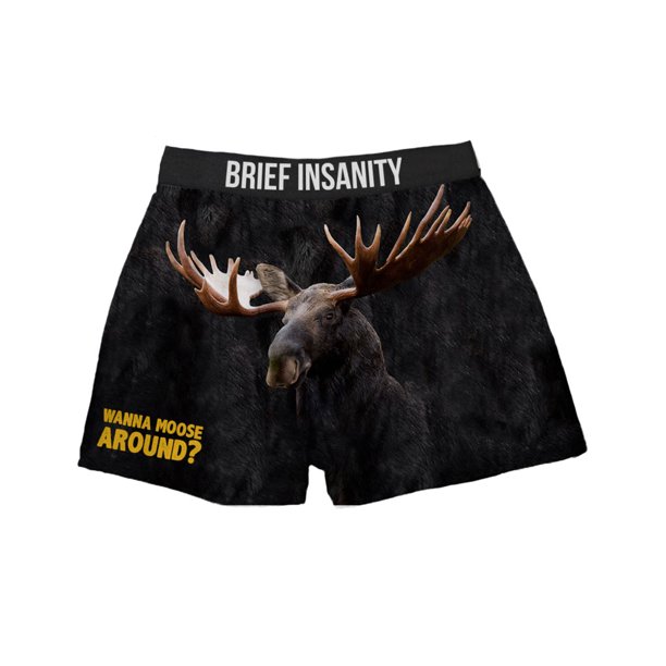 Brief Insanity - Brief Insanity Men's Boxer Shorts Underwear Moose ...