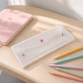 Anckoeil Transparent Pencil Case, Portable Snap Closure Organizer Pouch ...