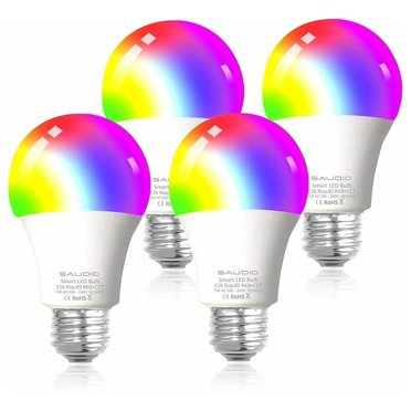 TECKIN Smart Light Bulbs,E26 13Watts RGBCW Multicolor Smart Wifi LED ...