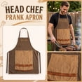 2Pcs Funny Aprons for Men,Head Chef Chef Apron, Adjustable Neck Strap ...