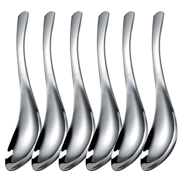 Thick Heavy-weight Soup Spoons, Grade Stainless Steel Soup Spoons ...