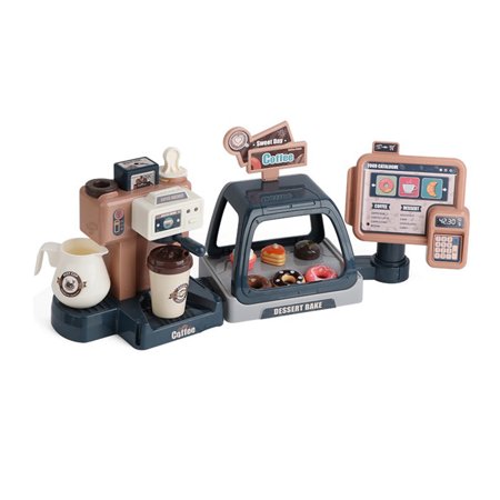 Clairlio Plastic Coffee Machine Toy with Realistic Running Water Light ...