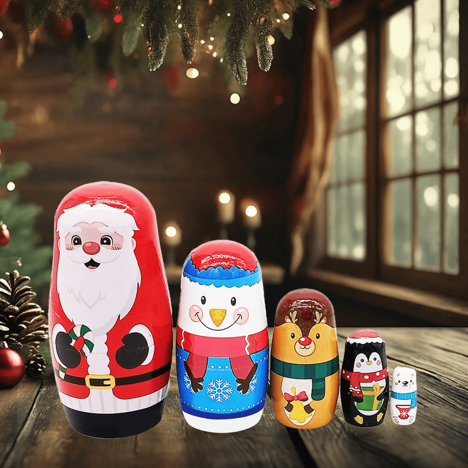 Click here for Zttd 5 Piece Nesting Dolls Wooden Russian Matryosh... prices