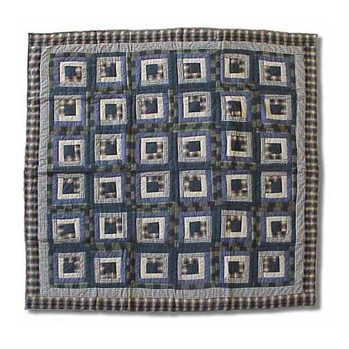 Blue Log Cabin Throw - Walmart.com