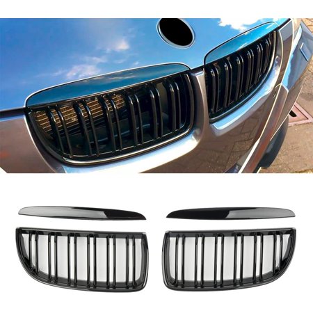 MSYMY E90 Grill Compatible for 2004-2008 BMW 3 Series E90 E91 (Double ...