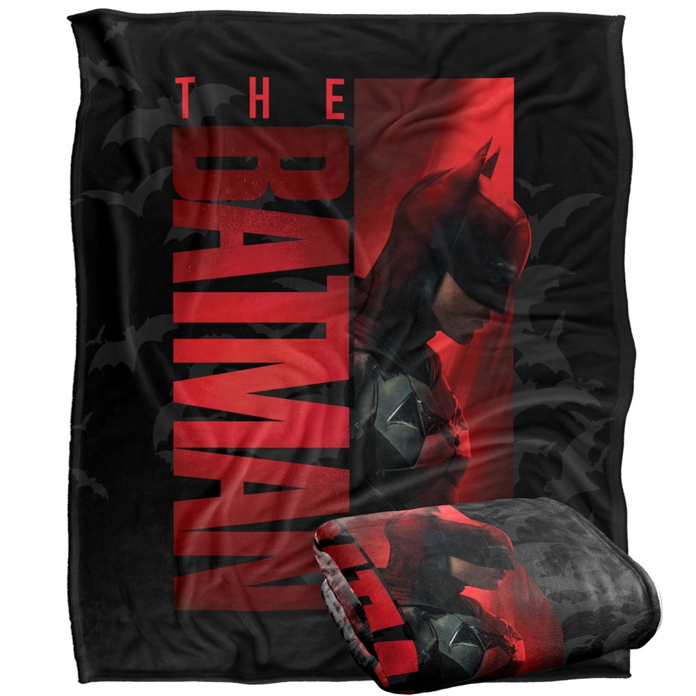 The Batman (2022) Blanket, The Batman Vertical Tiles Silky Touch Super ...