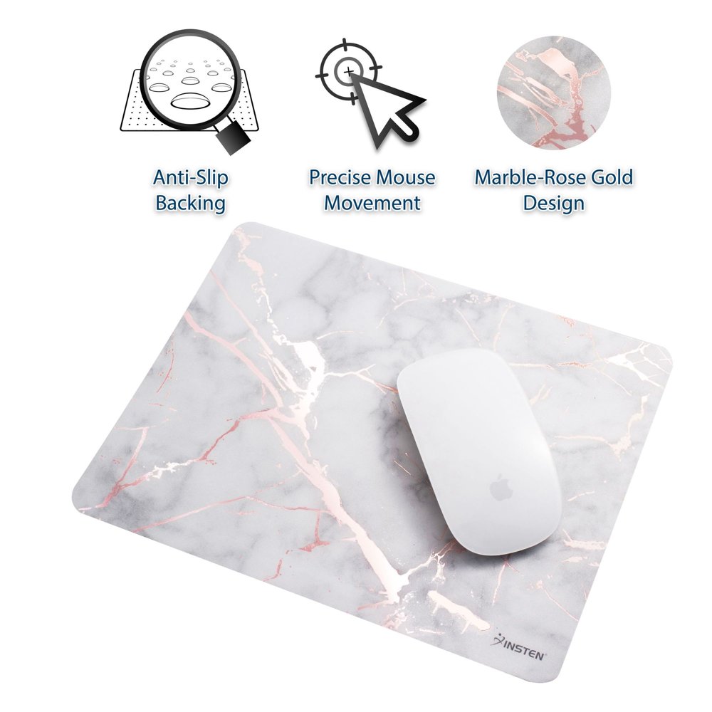 Insten Marble Mouse Pad for Computer Desk High Quality Ultra Thin ...