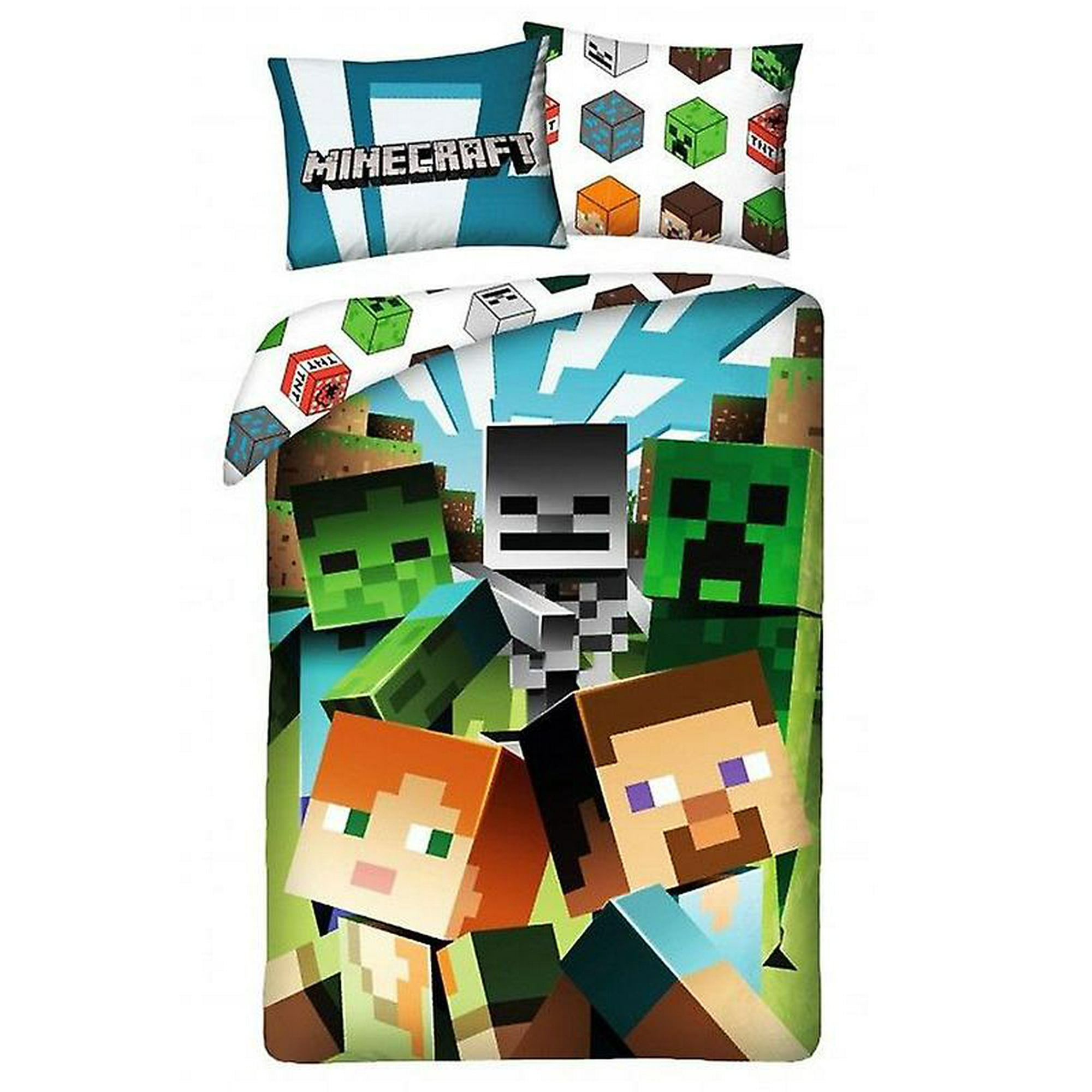 Click here for Yizuba Minecraft Chase Single Cotton Duvet Cover S... prices