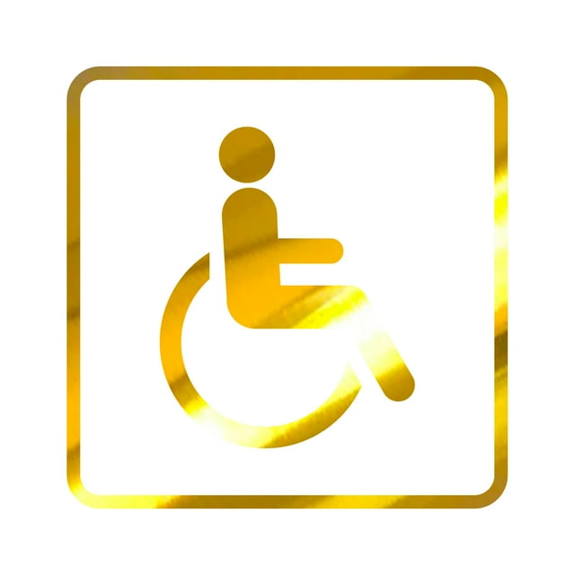 Handicap Sticker Decal Die Cut - Self Adhesive Vinyl - Weatherproof ...