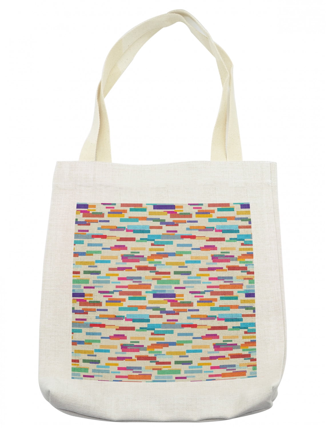 Abstract Tote Bag, Colorful Pattern with a Group of Overlapping ...
