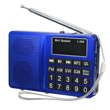 Mini Portable Pocket LCD Multiband Radio Speaker FM /AM/ SW Stereo ...