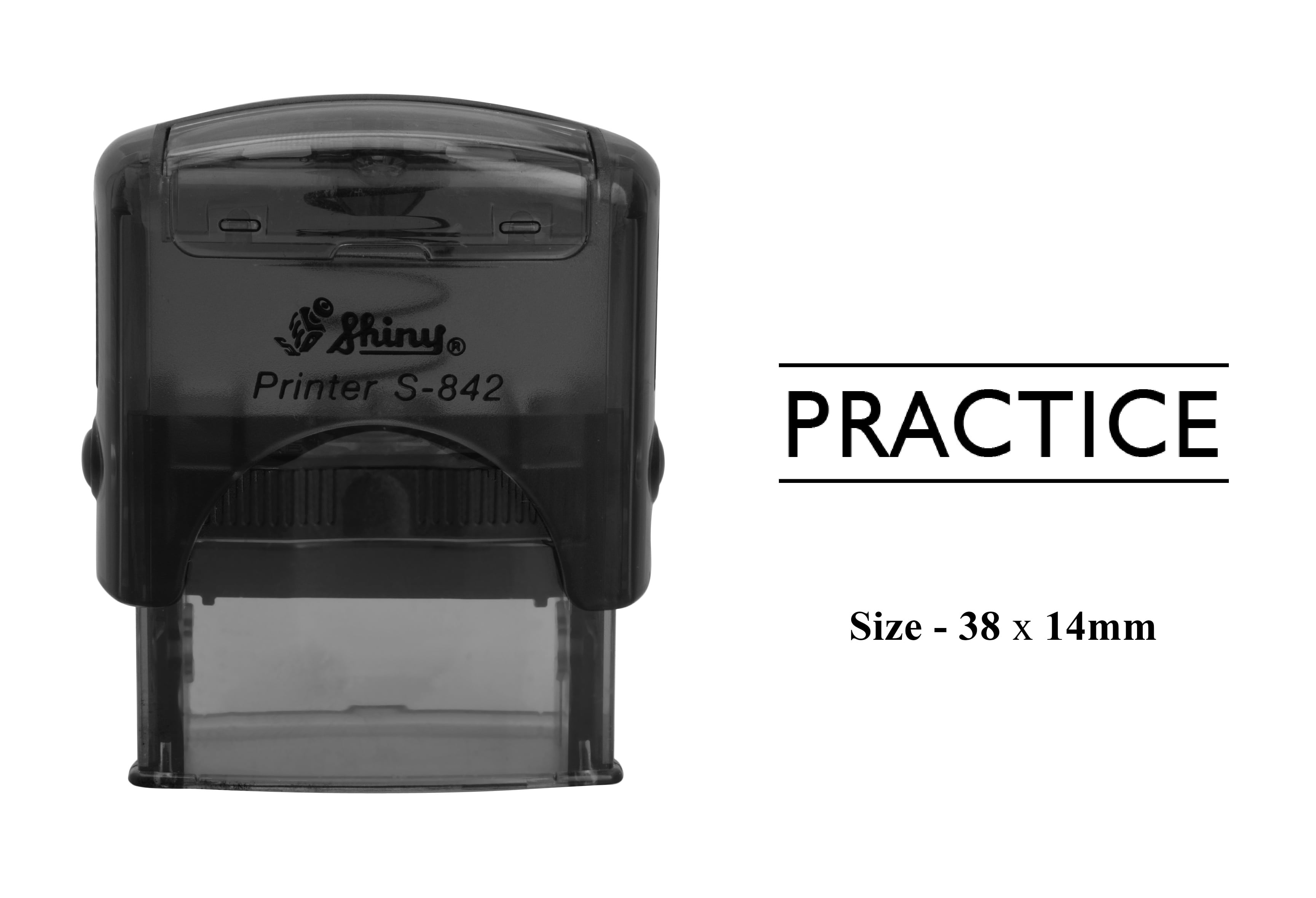 Primary Rubber Stamp Clear Print for Office Use Shiny S-842 Self-Inking Stamp - Walmart.com