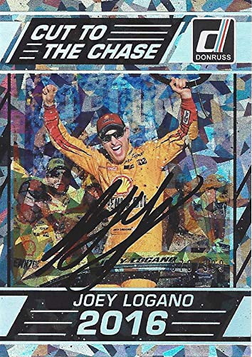 AUTOGRAPHED Joey Logano 2017 Panini Donruss Racing CUT TO THE CHASE ...