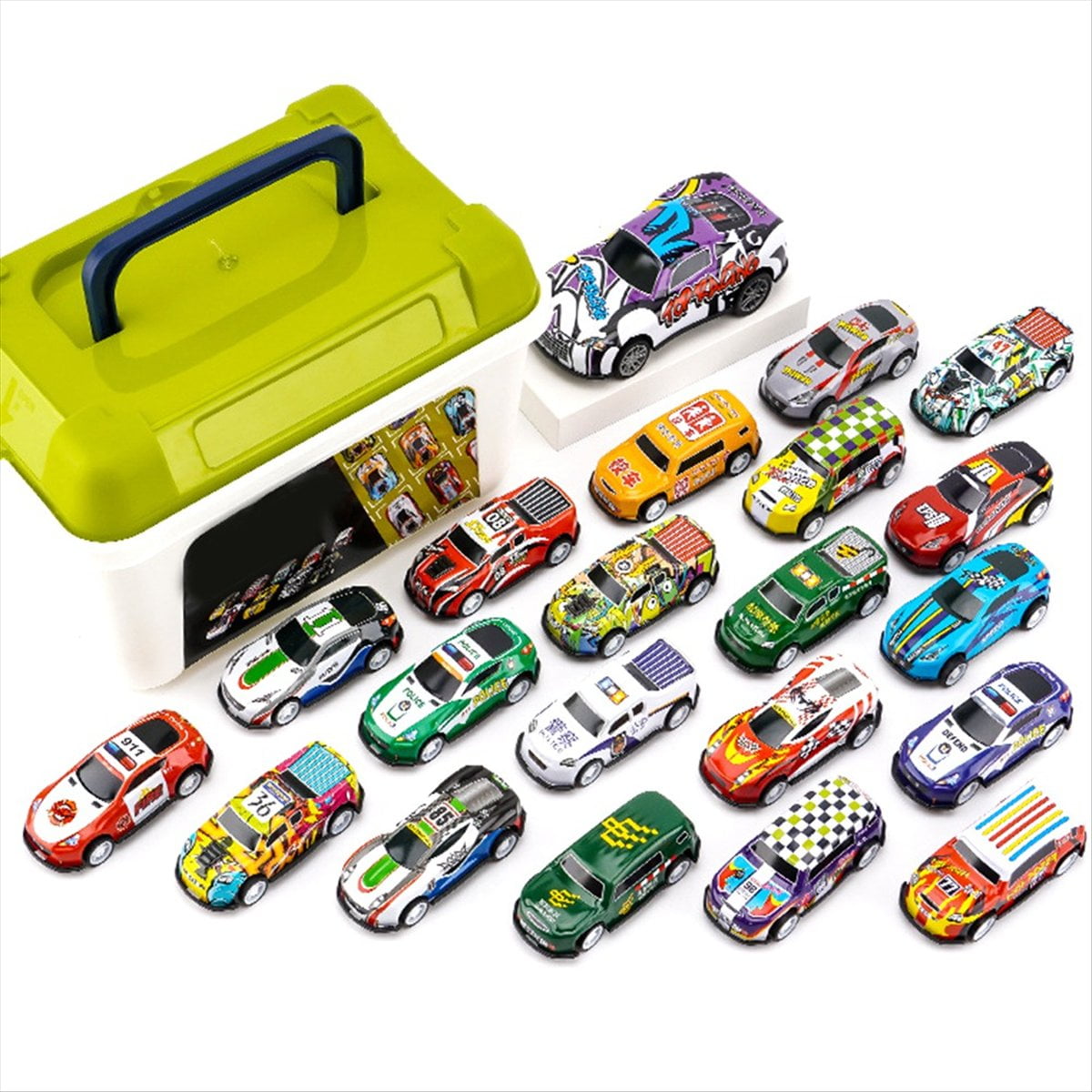 Click here for Unbranded 21pcs Pull Back Cars Toy With Storage Bo... prices