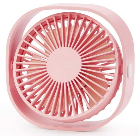 USB Table Fan Portable Mini Personal Desk Fan with 360 Rotation and ...