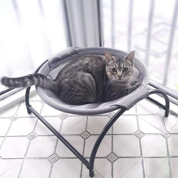 Hamiledyi Cat Hammock Bed, Removable & Washable Elevated Pet Hanging ...