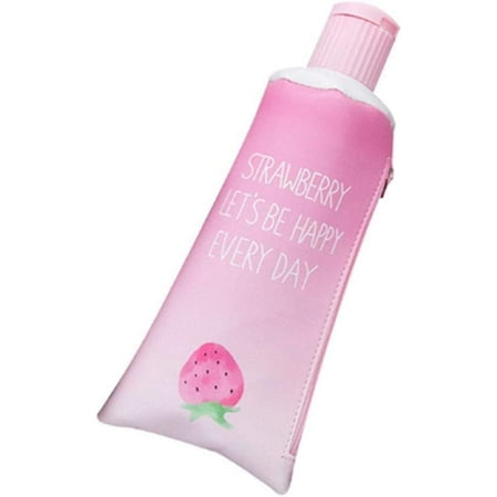 Strawberry Toothpaste Pencil Case with Pencil Sharpener Stationery ...