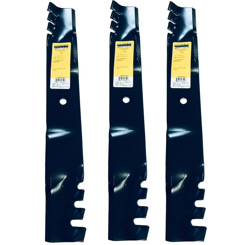 Predator 18", 1/2" Mulching Mower Blade (Set of 3) - B1PD1031,3 ...