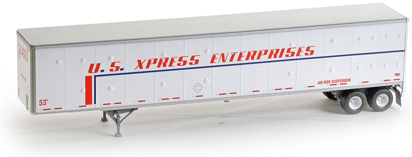 Athearn HO Scale 53ft Duraplate Truck/Intermodal Trailer US Xpress ...