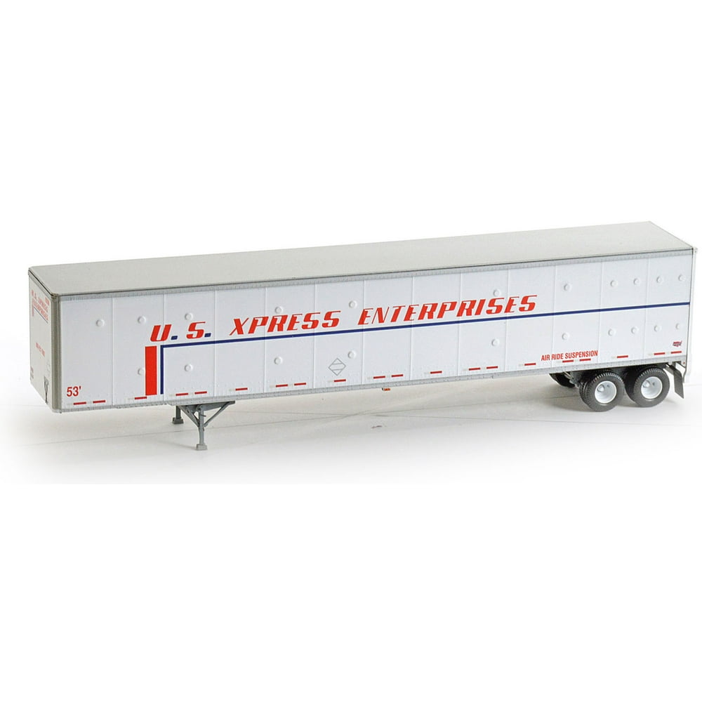 Athearn HO Scale 53ft Duraplate Truck/Intermodal Trailer US Xpress ...